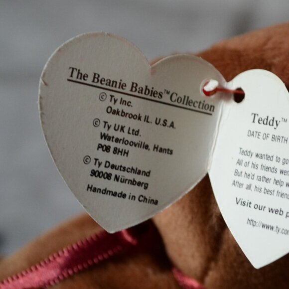 Ty - Beanie Baby | Toys | Ty Teddy Style 450 3rd Generation Brown ...